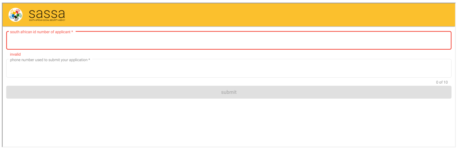 Sassa Srd R350 Status Check
